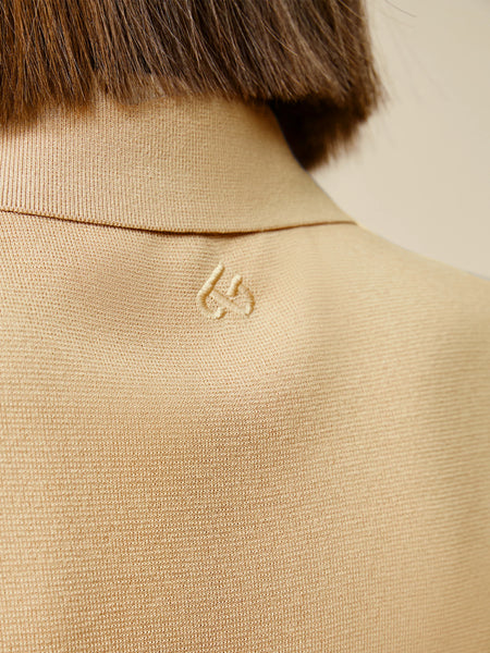 Amoretu Polo Neck Short Sleeve Knit Shirt